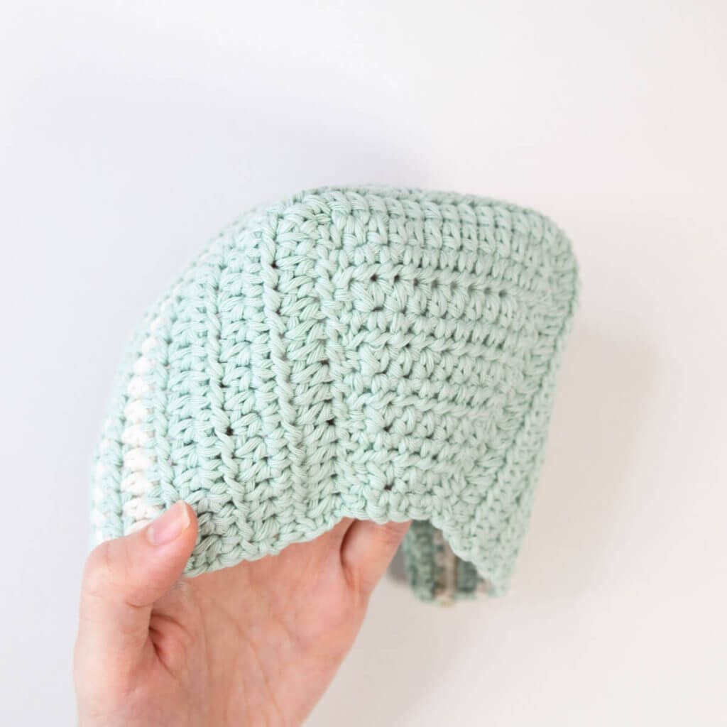 Calming Green - Crochet Baby Bonnet | Croby Patterns